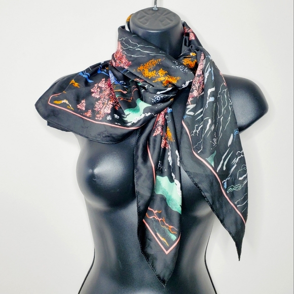 Vintage | Accessories | Vintage Japanese Pure Silk Oriental Traditional ...